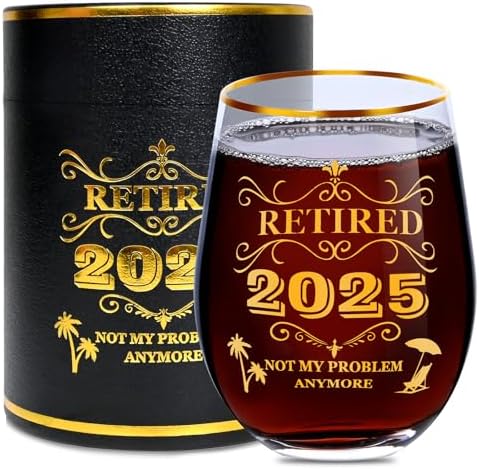 Amazon.com | Retirement Whiskey Glass - Officially Retired Rocks Glass ...