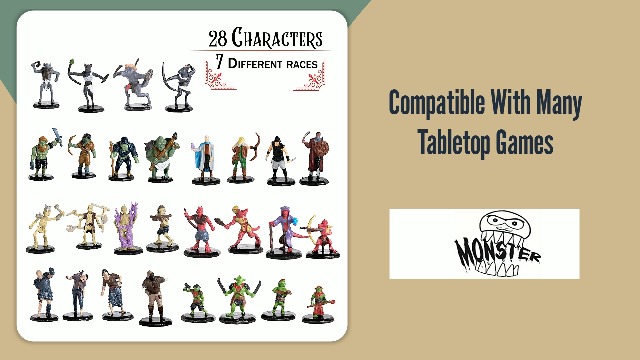 Watch 28 Painted Fantasy Mini Figures- All Unique Designs on Amazon Live