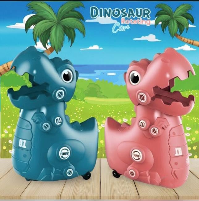 TEMSON Dinosaur Lay Eggs Toy for Kids - 360 Degree Rotation B/O Toys ...