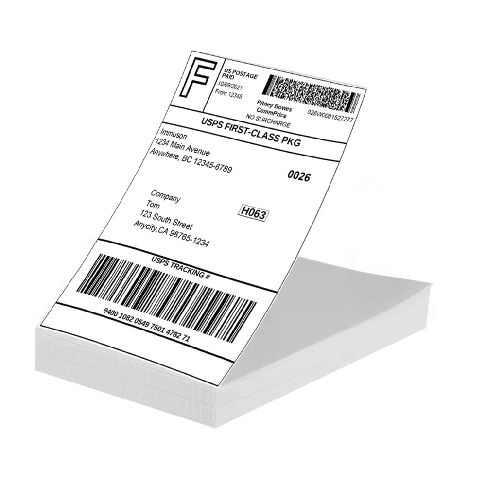 Immuson 1 Stack Fanfold 4 X 6 Direct Thermal Shipping | Desertcart KUWAIT