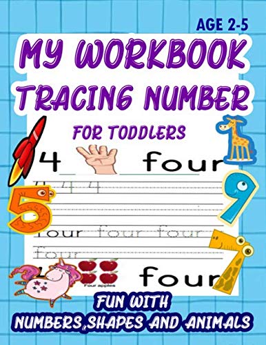Amazon.com: My WorkBook Tracing Number For Toddlers: Give your child ...