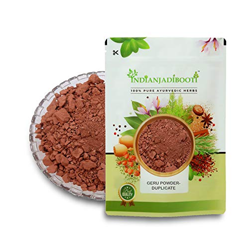 IndianJadiBooti Geru Powder - Red Ochre Powder, 250 Grams : Amazon.in ...