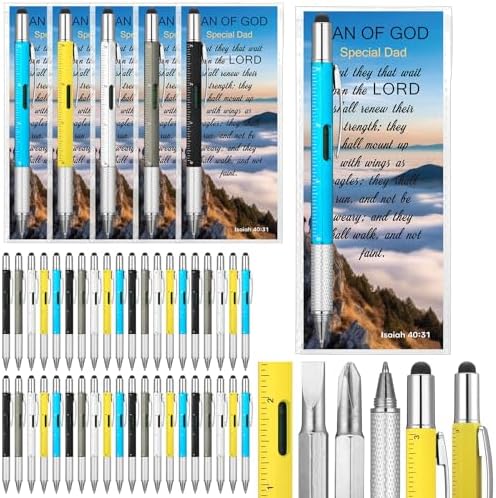 Amazon.com : Sayglossy 50 Set 6 in 1 Multi Tool Pen Father Day Man of ...