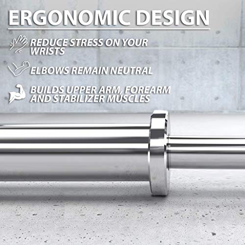 48Inch Barbell Curl Bending Bar Strength Training Home Fitness ...