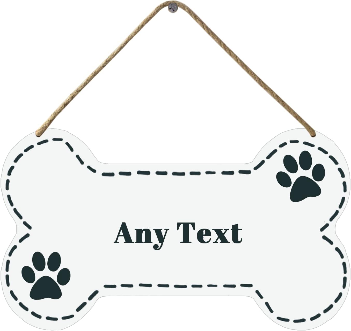 Amazon.com: TYmall Wood Dog Bone Sign Dog Name Sign Personalized Pet ...