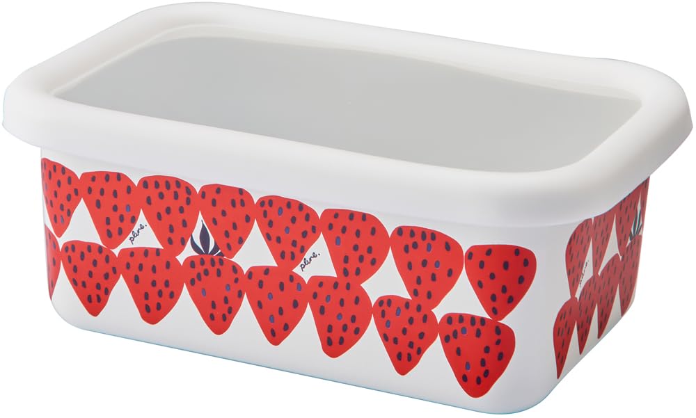 Amazon｜豊琺瑯 plune レクタングルストッカー あかいちご M PRS-501｜保存容器・キャニスター オンライン通販