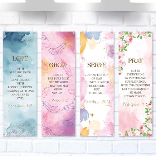 Amazon.com: 3 Pcs Church Banners with Scripture Sets Church Banners for ...