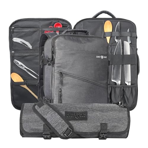 Chef Knife Bag Backpack Set with Knife Roll | Knife Case with - Want It All