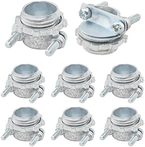 Clamp Cable Connector ZZLZX 8PCS 1/2Inch Zinc Alloy Clamp Type ...