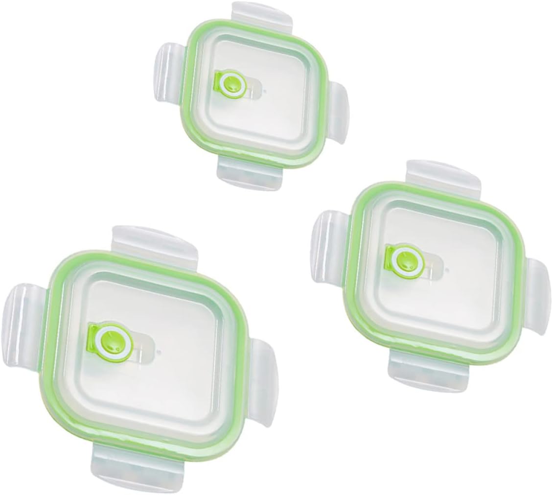 Amazon.com: KICHOUSE 3 Pcs Fresh Bowl Cover Bowl Seal Cover Glass Meal ...