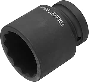 Amazon.com: uxcell 1" Drive 50mm 12-Point Impact Socket, CR-MO Steel 80mm Length, Standard ...
