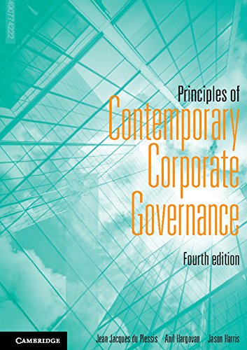 Principles of Contemporary Corporate Governance eBook : du Plessis ...