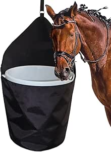 Horse Feed Bag, 900D Poly Shell Scratchless Trailer Bucket Bag Easily ...