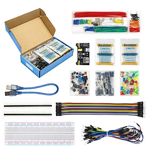 REXQualis Electronics Component Fun Kit w/Power Supply Module, Jumper Wire, 830 tie-Points ...