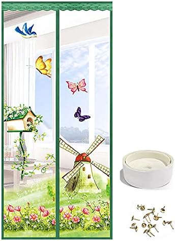 Magnetic Door Screen High Density Fly Bug Mosquito Mesh Curtain ...