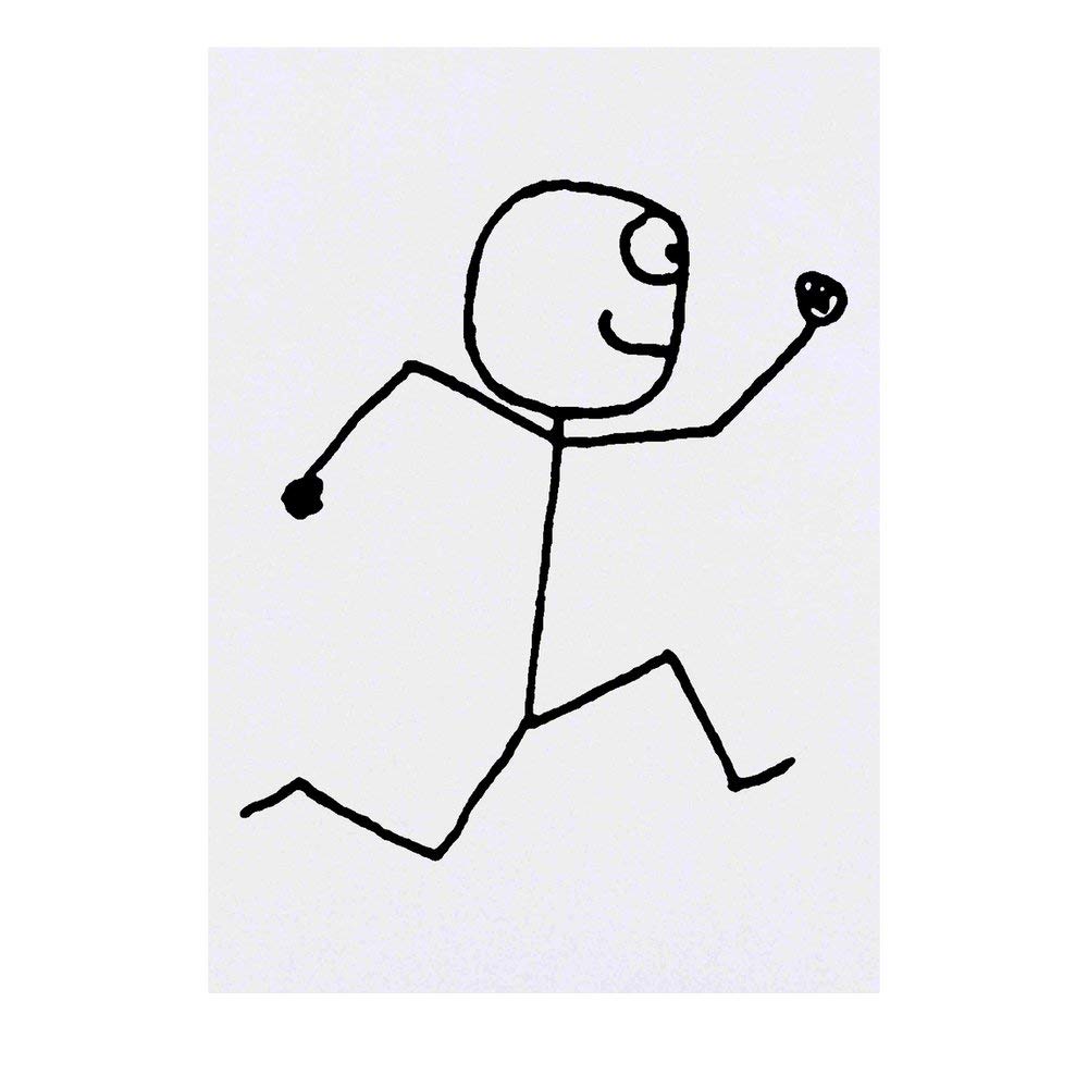 Stick Figure Runner Tattoo