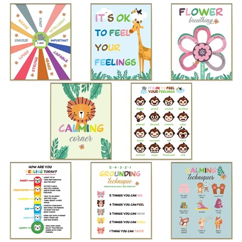Calming Corner Classroom Posters – Set of 8 Educational - Want It All