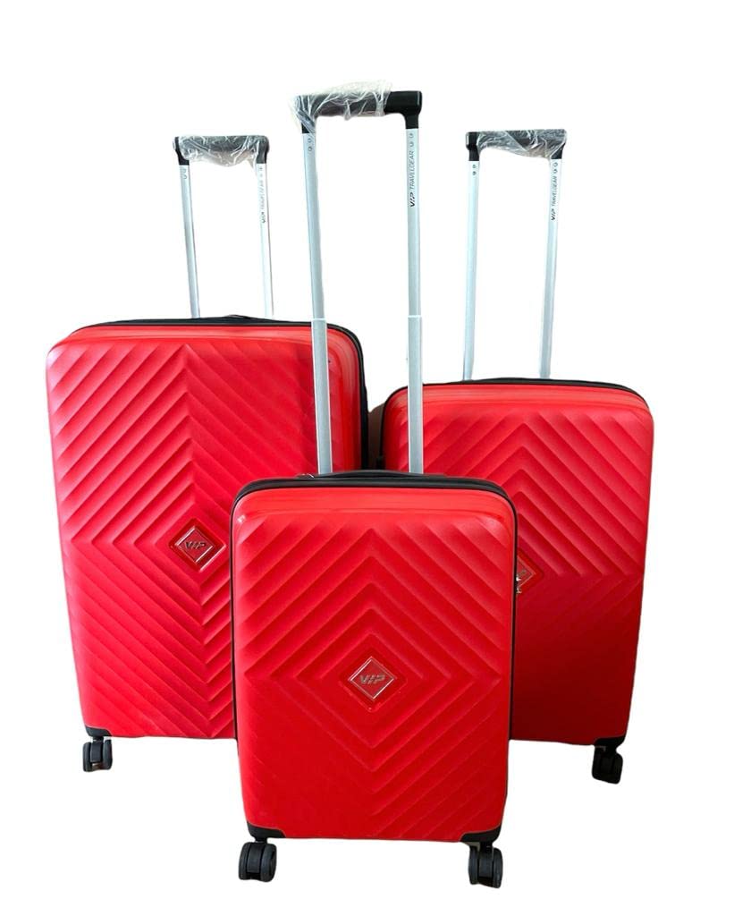 VIP Unisex Quad 8W Strolly Cb+Md+Lg 360 Polyester Hard Spinner Suitcase ...
