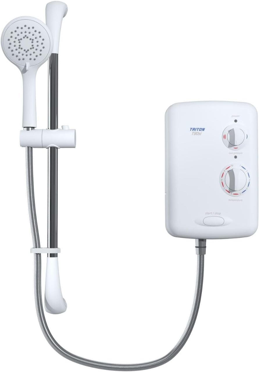 Triton T80Z Fast-Fit 7.5Kw Electric Shower - White and Chrome : Amazon ...
