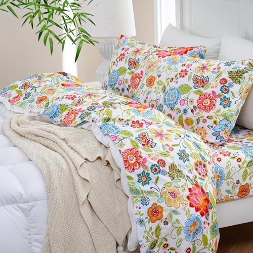 Amazon.com: MEISHANG Soft Cooling King Sheet Set - Blend Rayon Derived ...