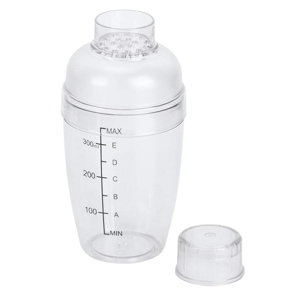 Amazon.com: 1Pc Plastic Cocktail Shaker with Scale and Strainer Top ...