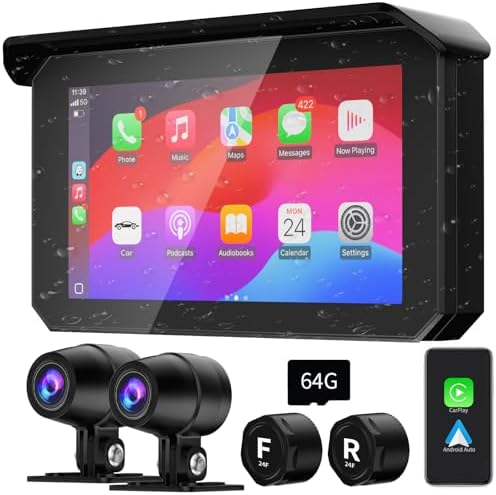 Amazon.com: Motorcycle Camera,Motorcycle Dash Cam Front and Rear with ...