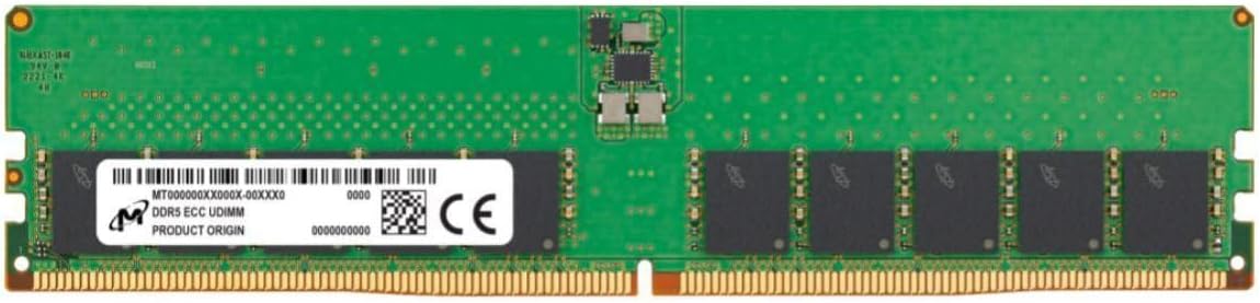 Micron PC5-38400 4800MHz DRx8 32GB DDR5 ECC UDIMM Memory : Amazon.com ...