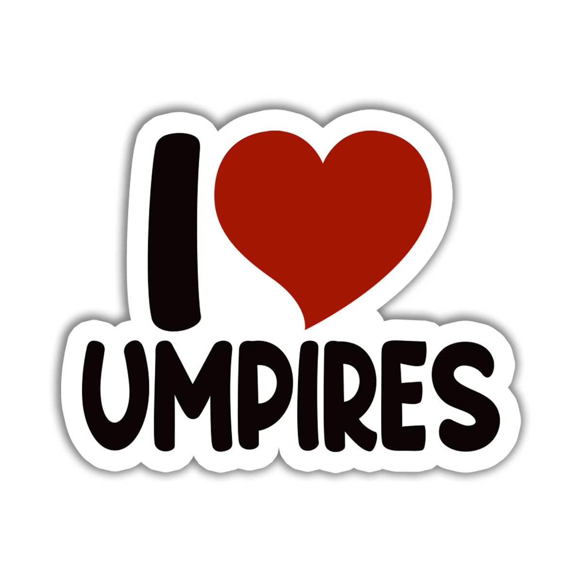 Buy HOSALA (3Pcs/Pack) I Love Umpires Sticker Baseball Softball ...