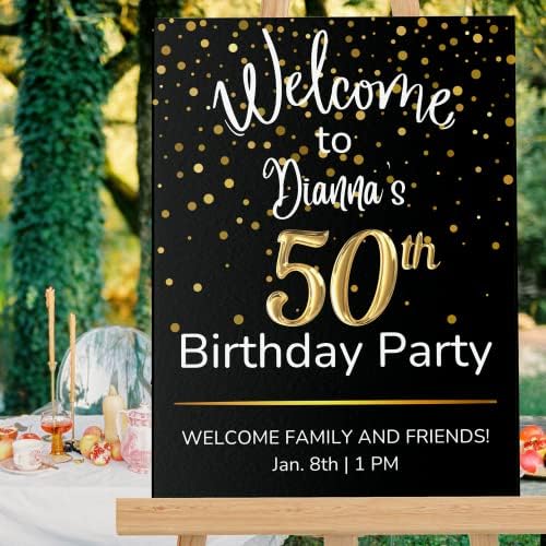 Amazon.com : Happy Birthday Welcome Sign, Happy Birthday Sign, Birthday ...