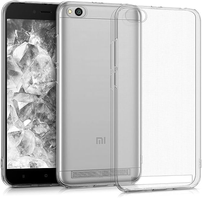 YOFO Rubber Back Cover for Mi Redmi 5A ((Transparent)) Shockproof ...