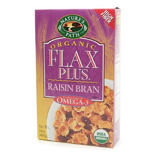 Amazon.com: Nature's Path Organic Flax Plus Raisin Bran Cereal 14 oz ...