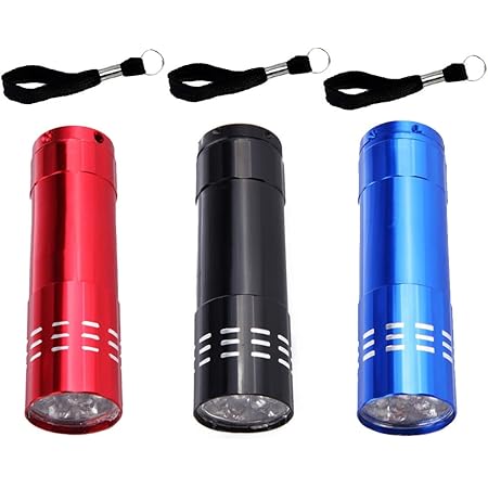 YYdsYQLQ 3 Pcs LED Mini Pocket Torch Small Flashlight Pen Small Keyring ...