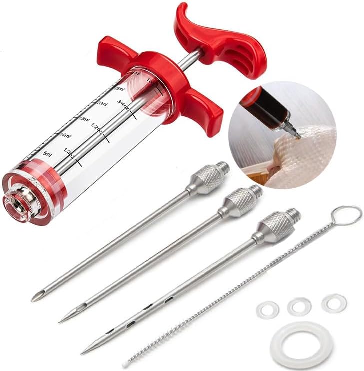 Amazon.com: Meat Injector Syringe, 1-oz Plastic Marinade Turkey ...