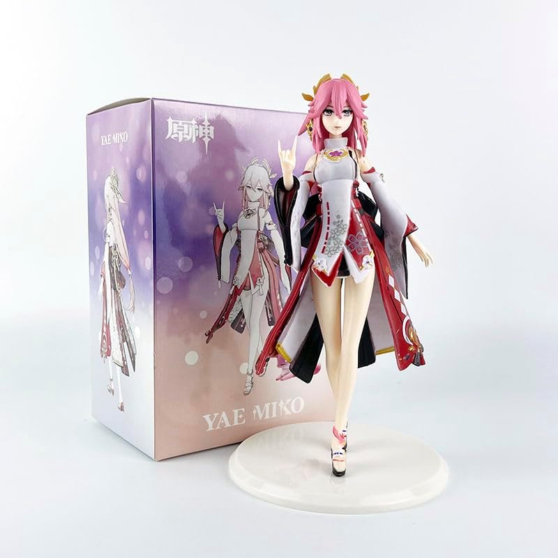 REOZIGN Genshin Impact Figures, Yae Miko Figurine Statue 20 cm/7.9 ...