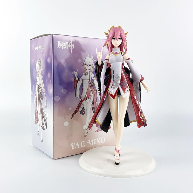 REOZIGN Genshin Impact Figures, yae Miko Figurine Statue 20 cm/7.9 ...