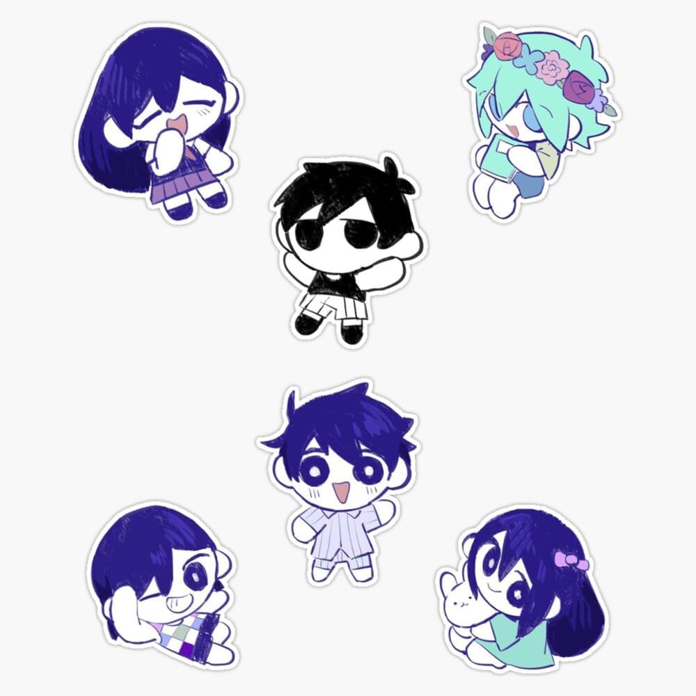 Amazon.com - Omori Aubey Sunny 8 Bit - Omori Memes - Omori Pack Sticker ...