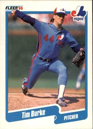 Amazon.com: 1990 Fleer Baseball Card #342 Tim Burke : Collectibles ...