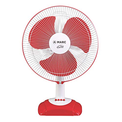 Buy MARC Table I MT-29 I High Speed I 16 INCH I Table Fan - (White-Red ...