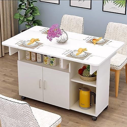 Fold Up Dining Table, Mobile Folding Dining Table, Space Saving Dining ...