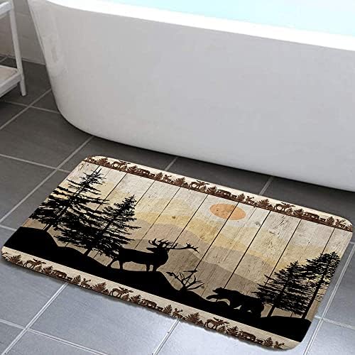 Amazon.com: Lodge Style Northwoods Cabin Bathroom Rugs Sets 3 Piece ...