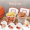 Amazon.com: WorldBazaar Basketball Hoop Snack Cups 48 Sets Basketball ...