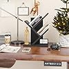 YMYNY 2 Tier Tree Bookshelf, Small Bookcase, Modern Wood Book Storage ...