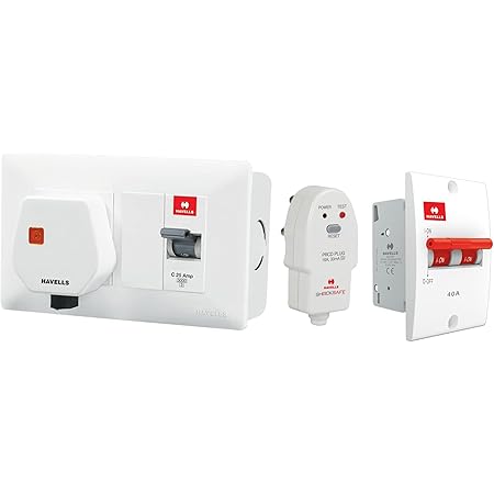 Havells DBOXx MCB Protected Socket PVC Plastic Base Model (White ...