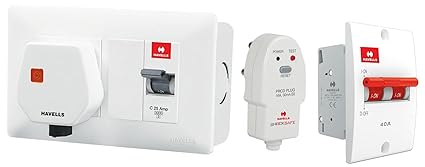 Havells DBOXx MCB Protected Socket PVC Plastic Base Model (White ...