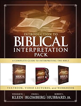 Amazon.com: Introduction to Biblical Interpretation Pack: A Complete ...