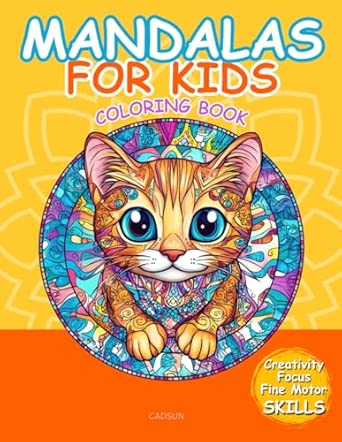 Super Cute Animal Mandalas: Fun Coloring Book for Kids: Boost ...