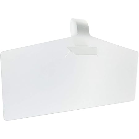 Amazon.com : 25 Clear Plastic Wire Shelf Label Holders for Adhesive ...