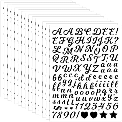 Amazon.com: 3040Pcs 20 Sheets Small Letter Number Stickers, 1/2inch ...
