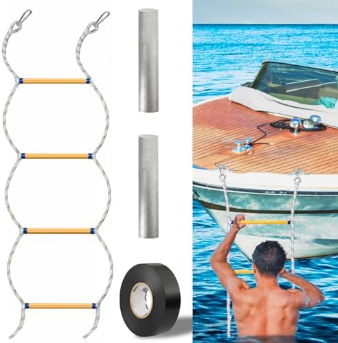 Amazon.com: Boat Rope Ladder, Upgraded Reinforcement Rope Ladder for ...