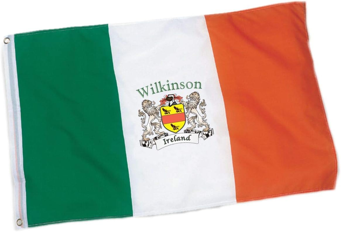 Amazon.com : Wilkinson Irish Coat of Arms Flag - 3'x5' Foot : Patio ...